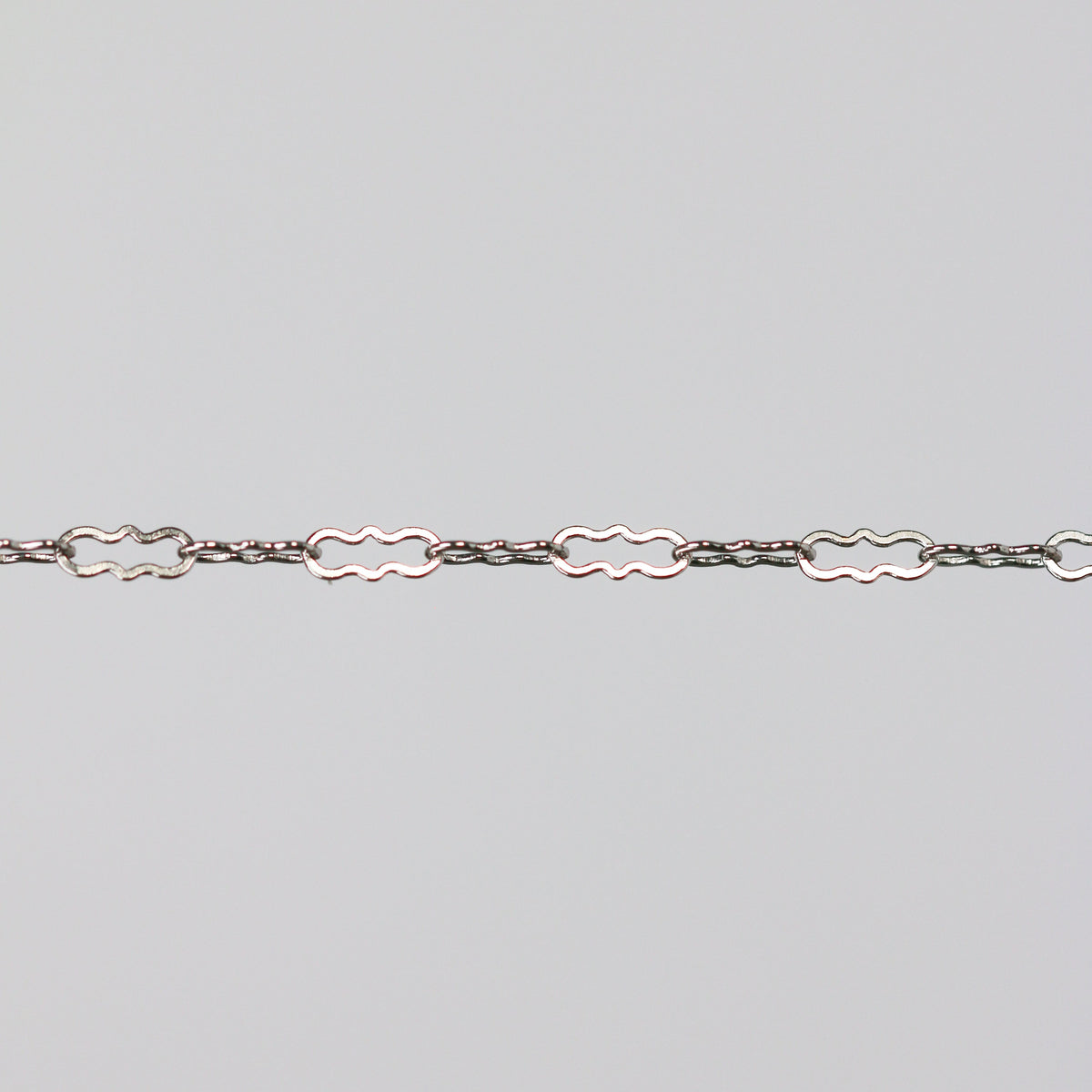 Hannah Permanent Jewelry Chain, Crinkled Paperclip Design and Links, A ...