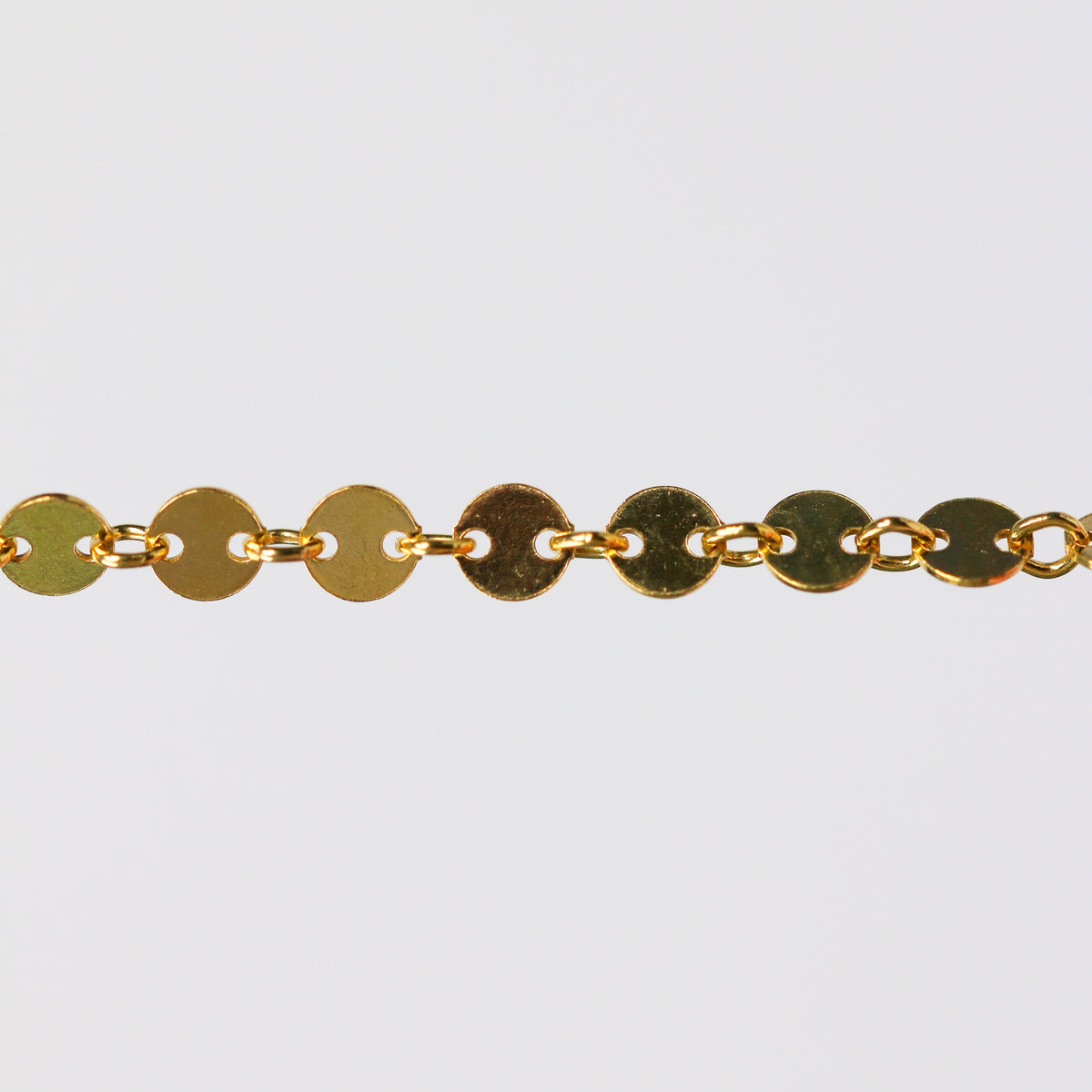 Shaylee Permanent Jewelry Chain, Disk Design, Small Round Links, Avail ...